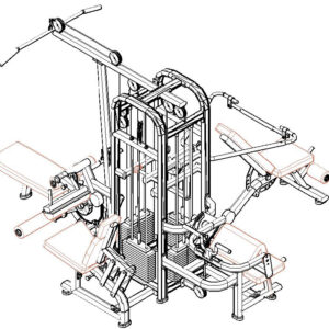 4 Stack Multi Person Commercial MultiGym - £5999.95